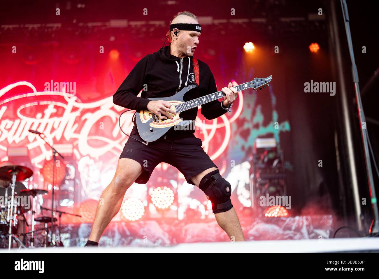 Adam Dutkiewicz of Killswitch Engage performs during Sonic Temple Art ...