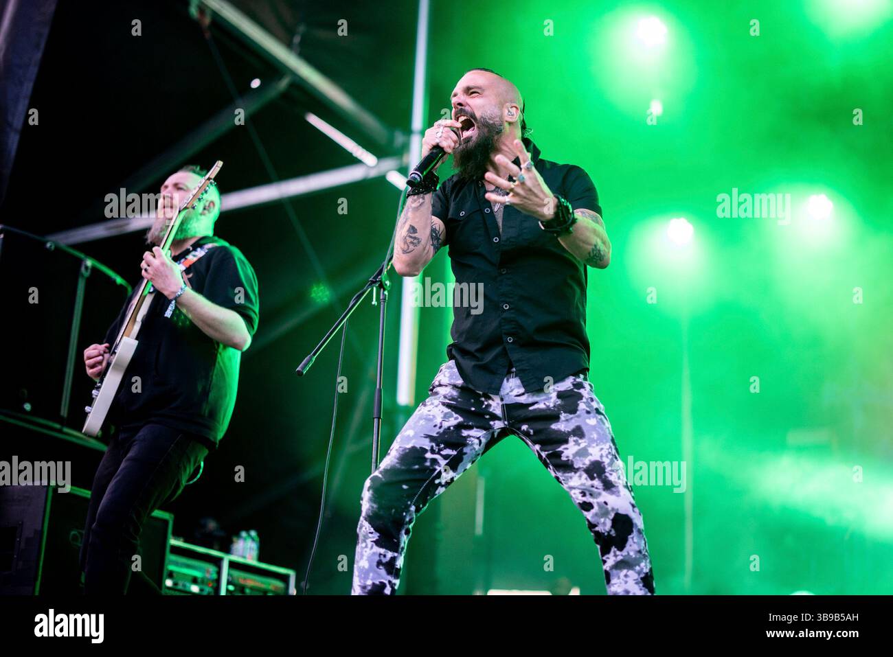 Jesse Leach of Killswitch Engage performs during Sonic Temple Art and ...