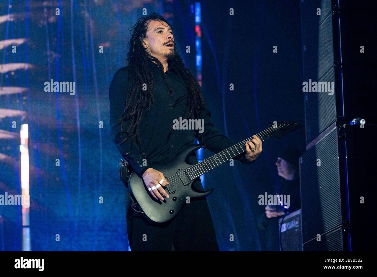 James Munky Shaffer of Korn performs during Sonic Temple Art and Music ...