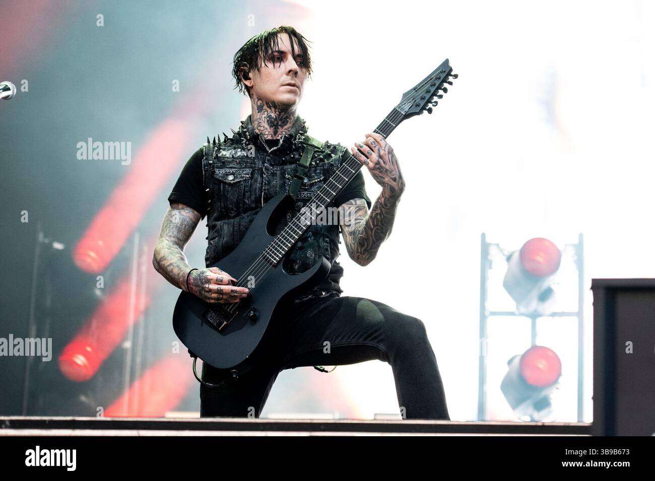 Ricky Olson of Motionless in White performs during Sonic Temple Art and ...