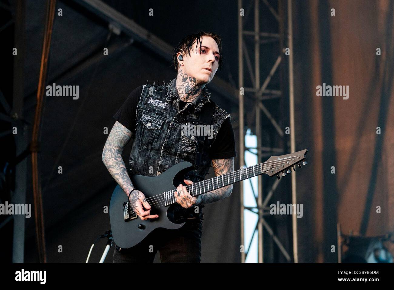 Ricky Olson of Motionless in White performs during Sonic Temple Art and ...