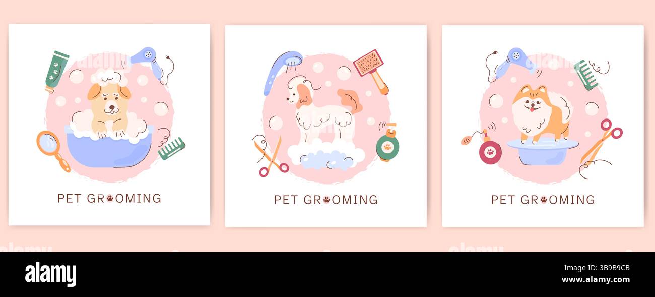 Small dog hairstyle animals Stock Vector Images - Alamy