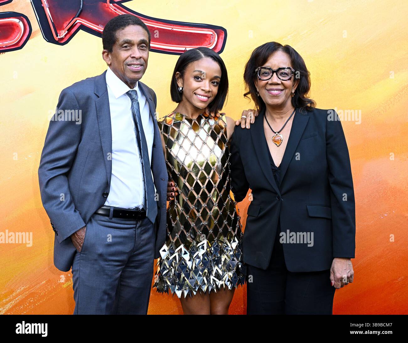 Robert Hilson, Rachel Hilson and Anita Hilson arriving at the HBO ...