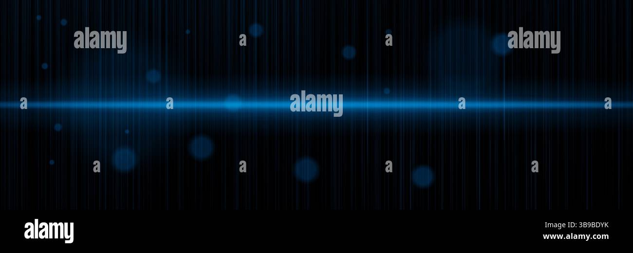 Blue horizontal energy pulse with orbs, vertical lines, faint glow ...