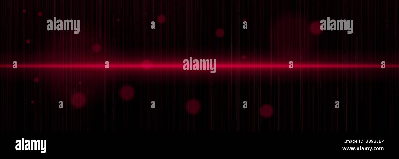 Red horizontal energy pulse with orbs, vertical lines, faint glow ...