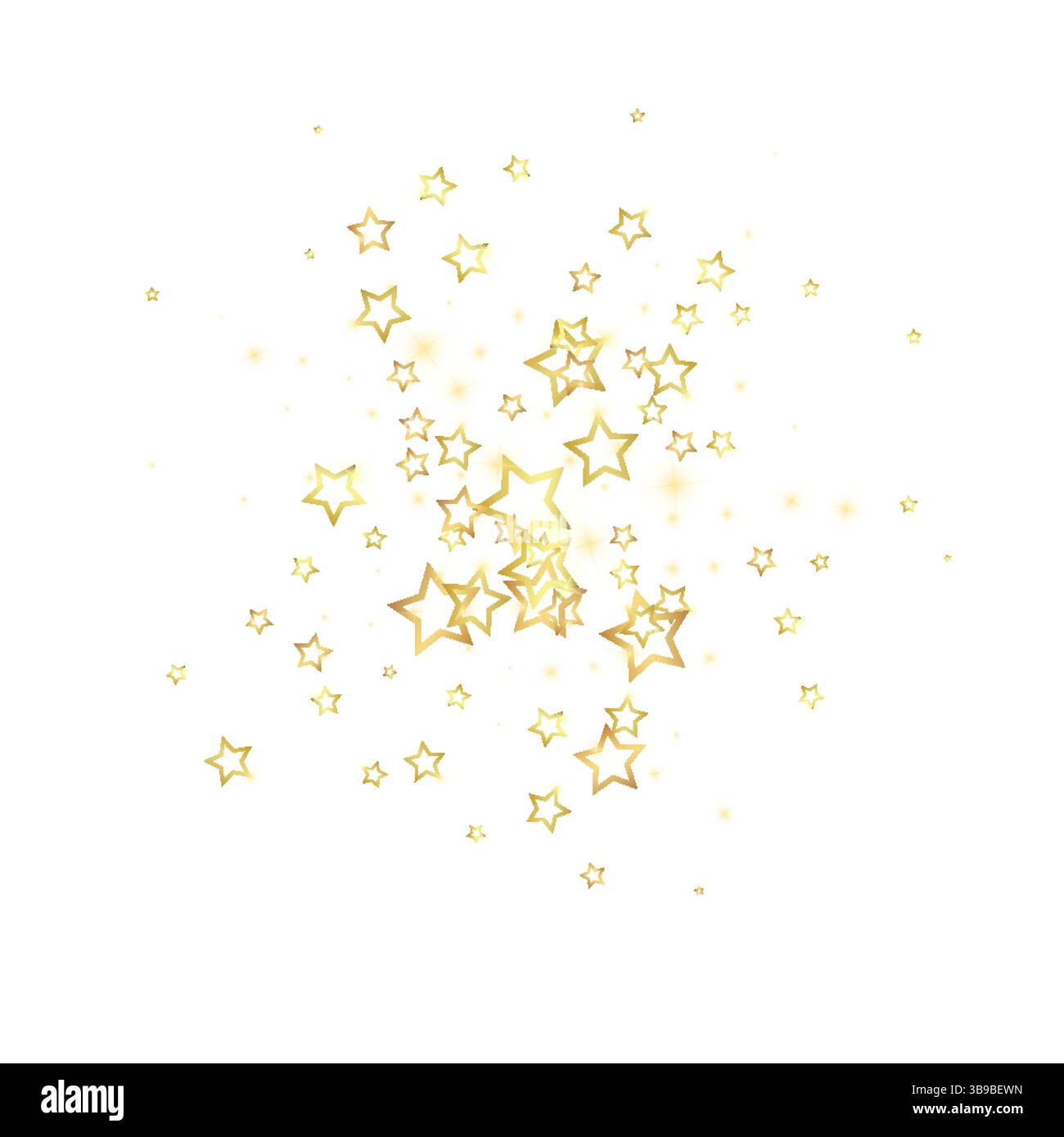 Christmas stars vector overlay. Magic stars luxury sparkling confetti ...
