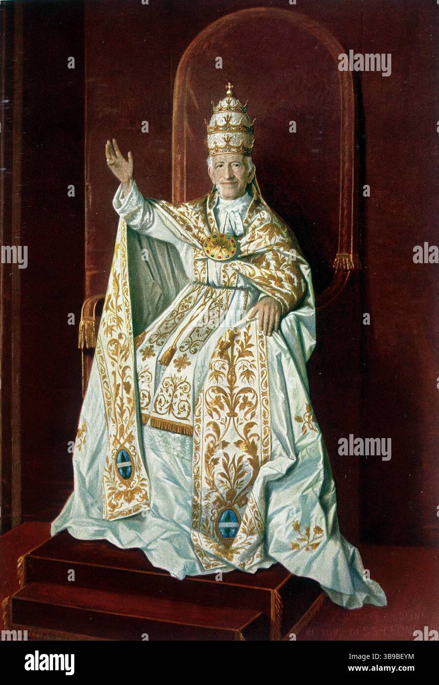 Pope leo xiii on throne hi-res stock photography and images - Alamy