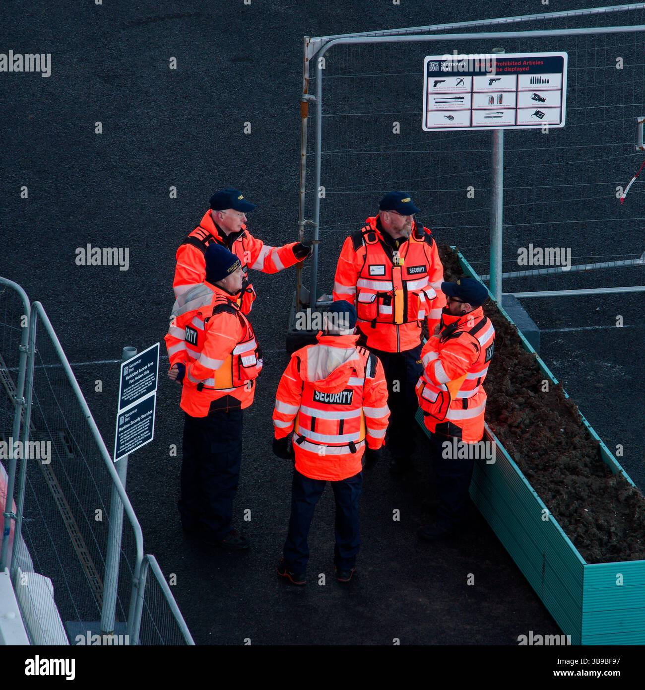 Group of border force security detail Stock Photo - Alamy