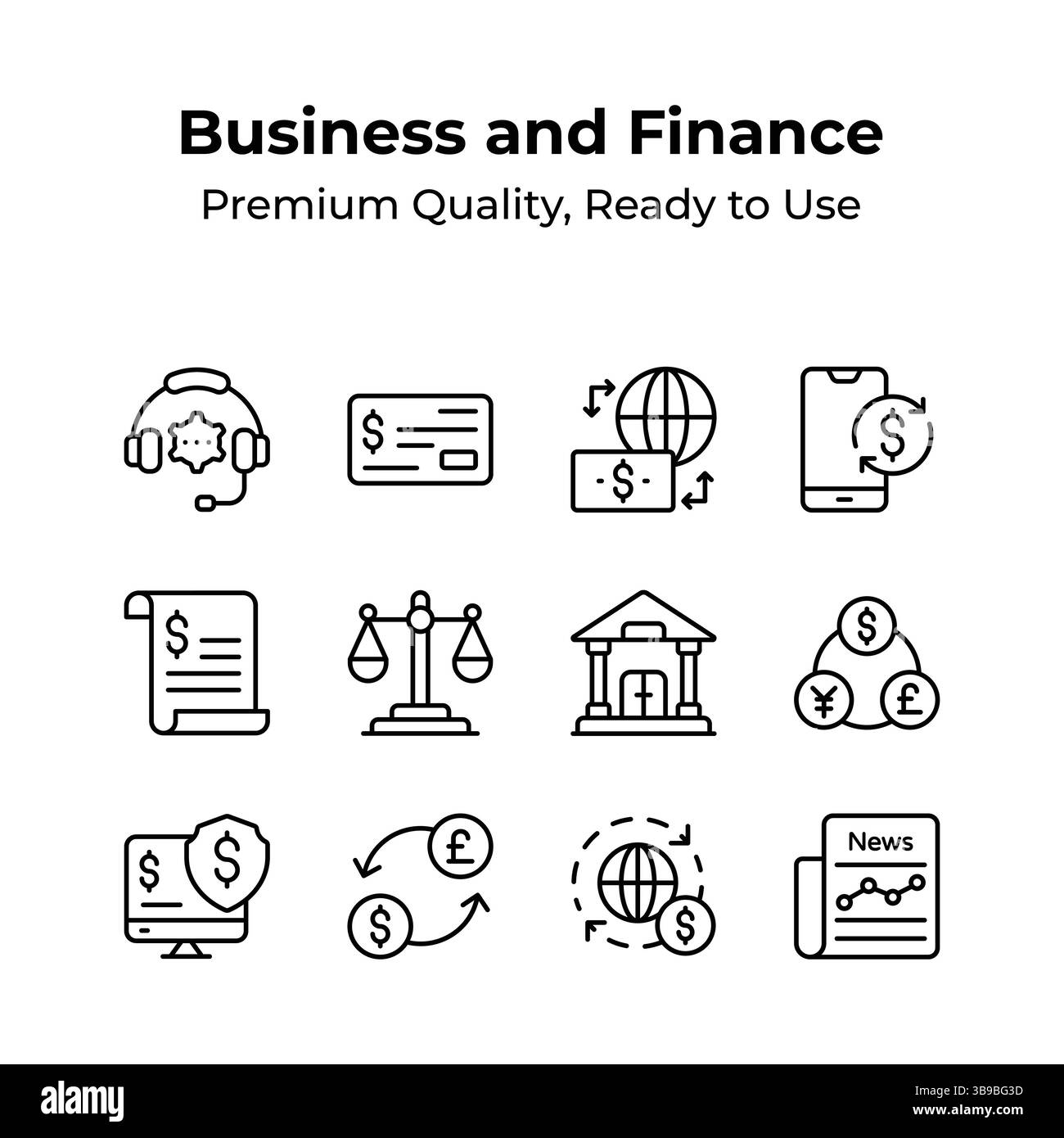 Try This Set of Flat Vector Icons of Finance and Payments, that is ...