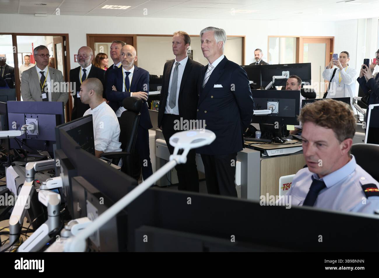 Liege, Belgium. 09th May, 2025. King Philippe - Filip of Belgium (C ...