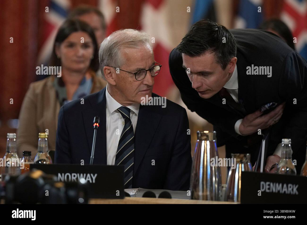 Norway's Prime Minister Jonas Gahr Store at the start of the Joint ...