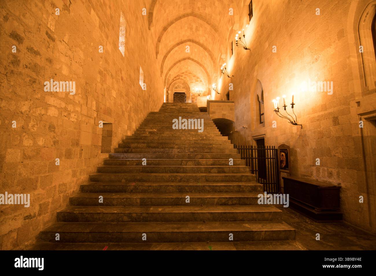 Staircase of the Palace of the Grand Master of the Knights of Rhodes ...
