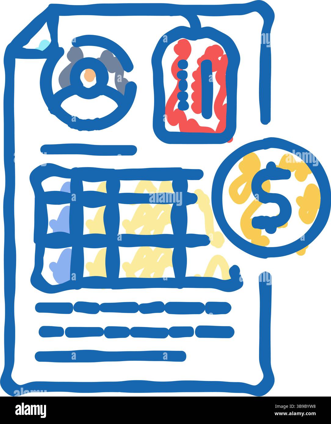 invoicing business process icon doodle illustration Stock Vector Image & Art - Alamy