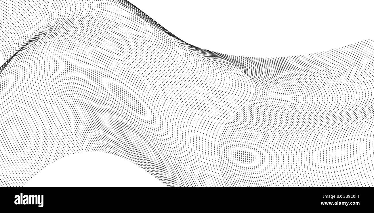 Grey wavy lines pattern on white background, backdrop for design Stock ...