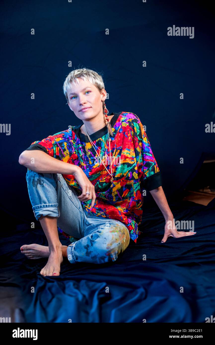 Portrait of Gen Z artist, Bold & Beautiful Stock Photo - Alamy