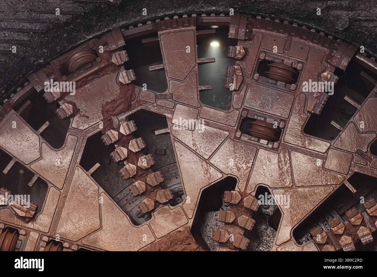 Boring machine Mary Ann breaking through at Washwood Heath depot, 2 ...
