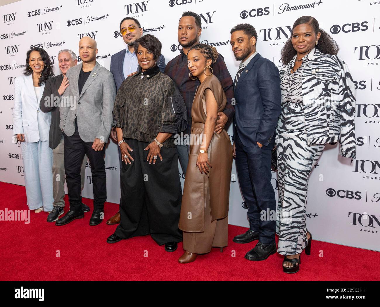 New York, USA. 08th May, 2025. Debra Martin Chase, David Stone, Glenn Davis, Harry Lennix ...