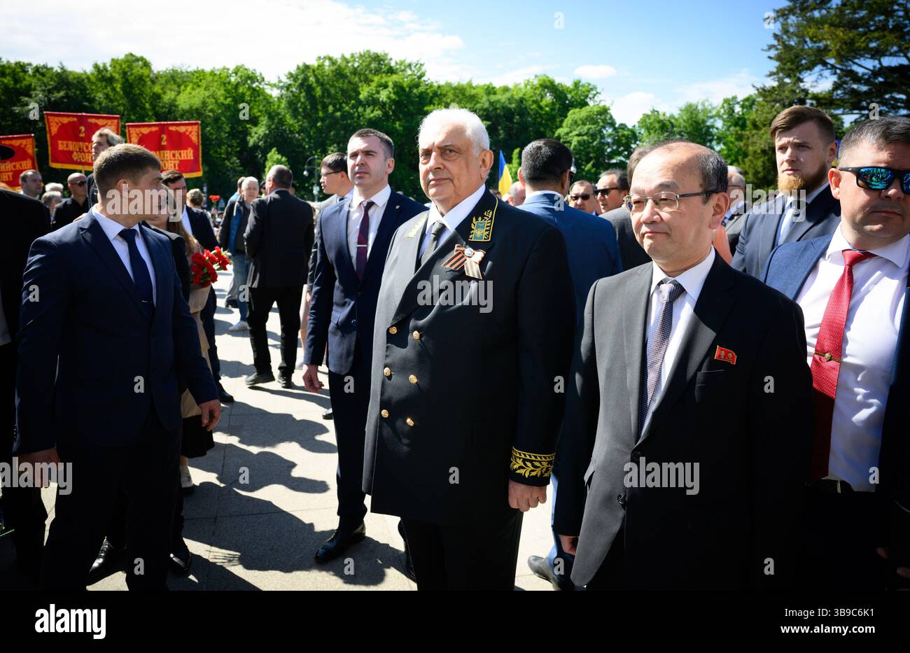 09 May 2025, Berlin: Sergei Yuryevich Nechayev (M), Ambassador of ...
