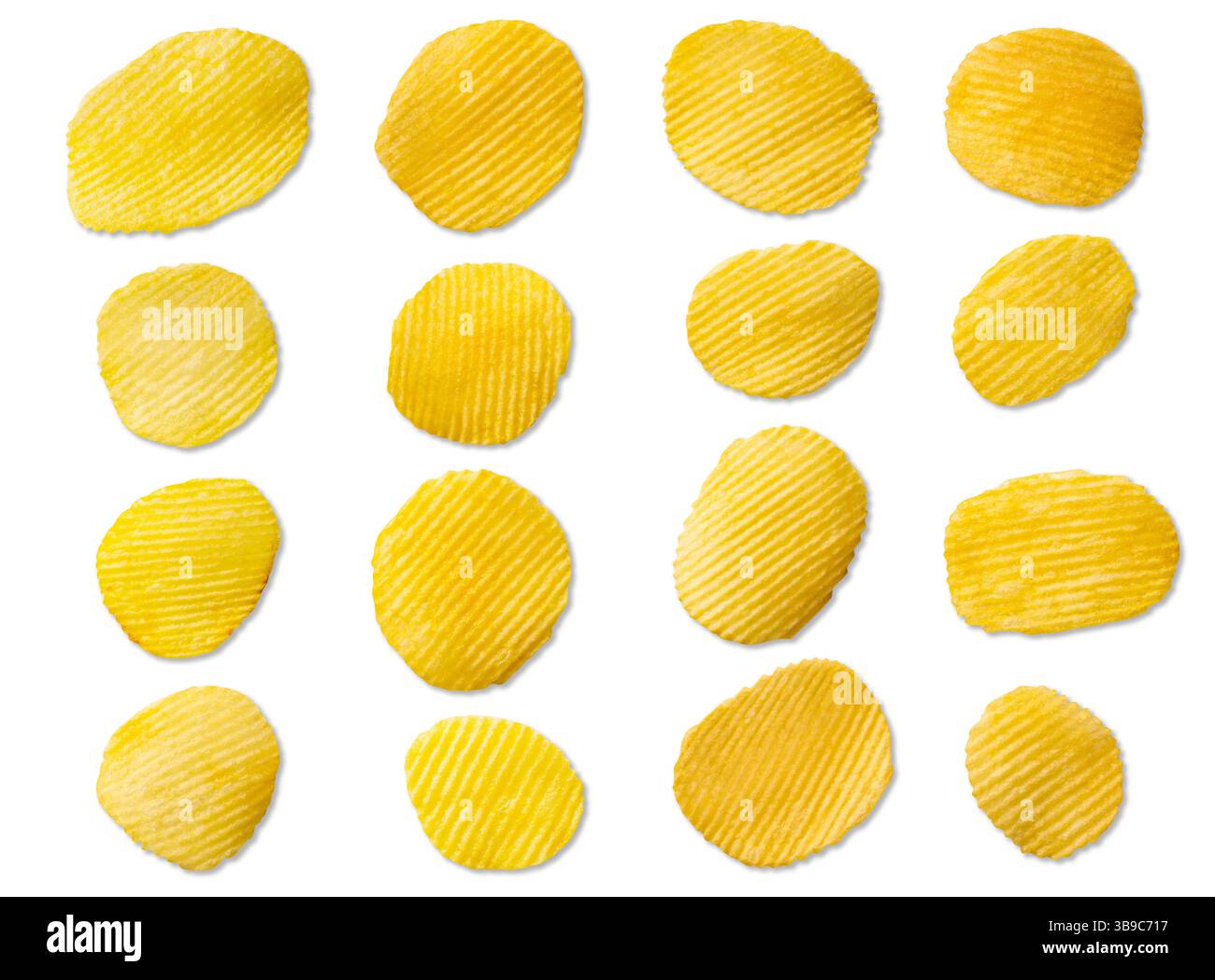 Corrugated potato chips food Cut Out Stock Images & Pictures - Alamy
