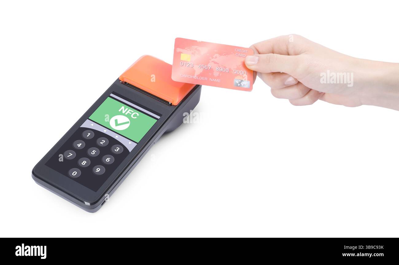 Credit card online operation Cut Out Stock Images & Pictures - Alamy