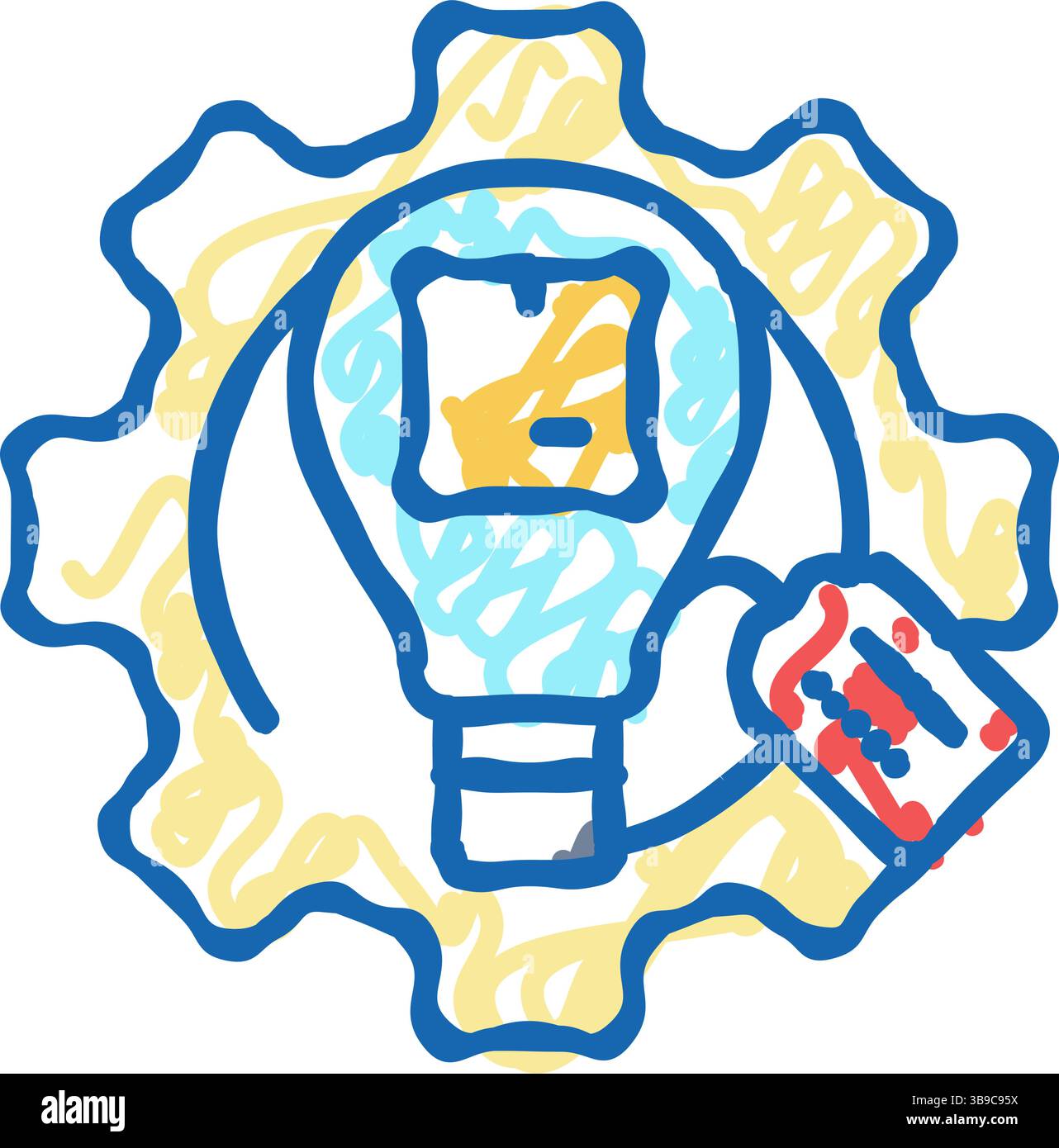 product development business process icon doodle illustration Stock ...