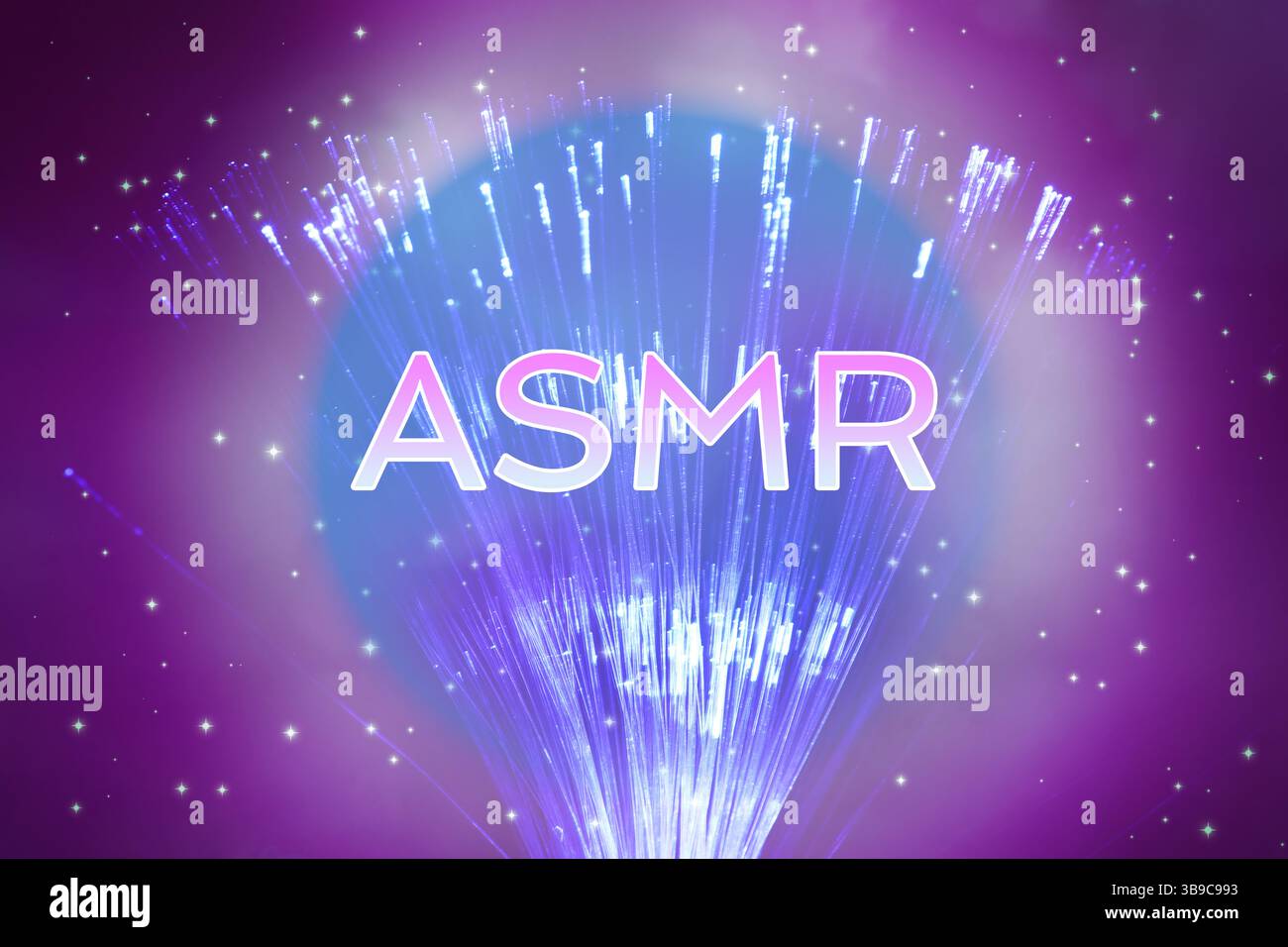 ASMR media (autonomous sensory meridian response). Optical fiber ...