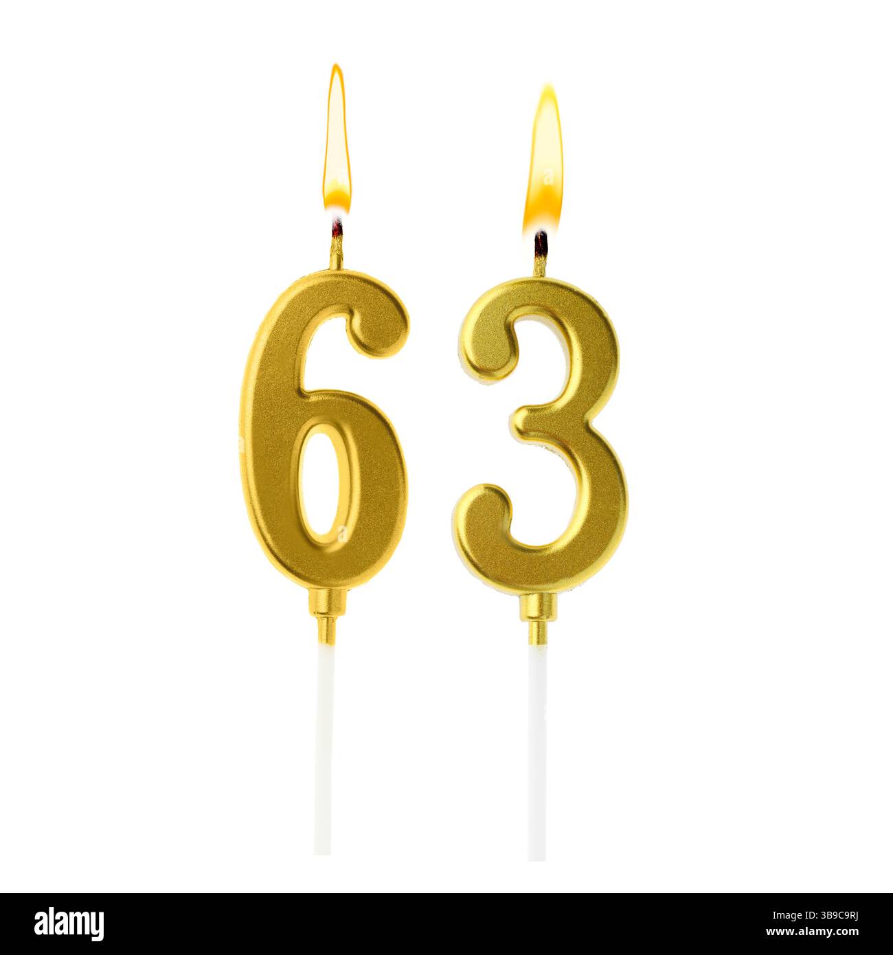 Happy birthday number 63 greeting Cut Out Stock Images & Pictures - Alamy
