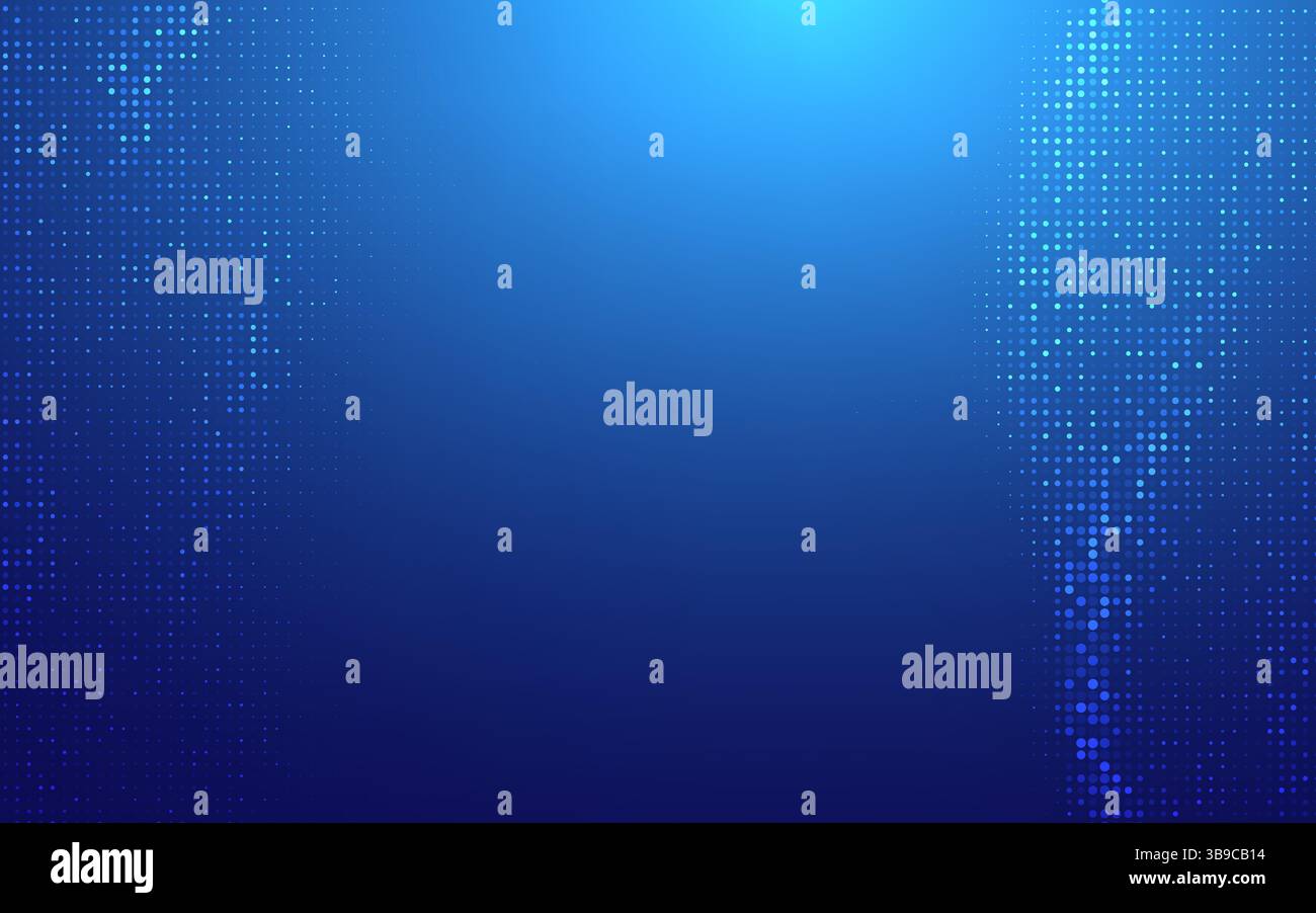 Finance background blue. Vector tech finance halftone technology ...