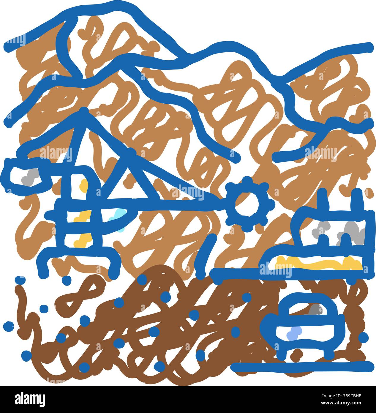 Mining operations equipment Cut Out Stock Images & Pictures - Alamy