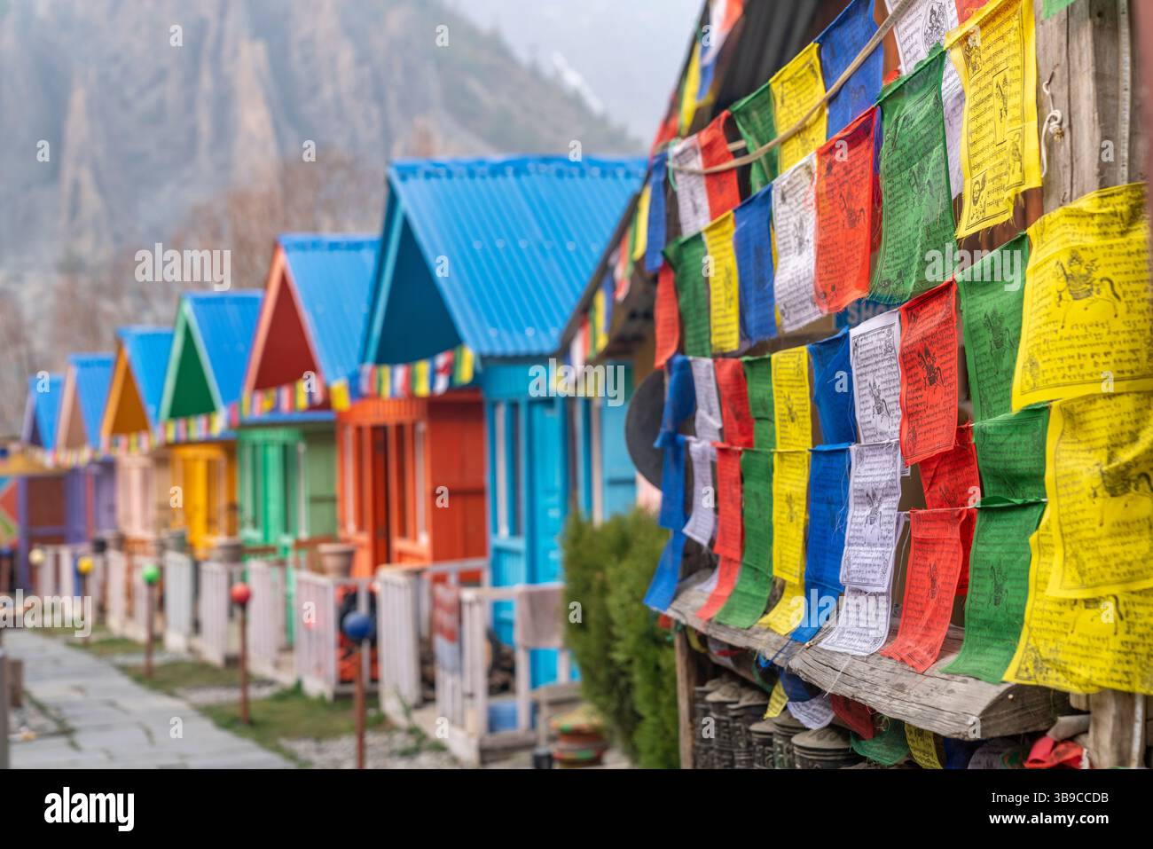 The village of Manang is one of the most remote villages of Nepal ...