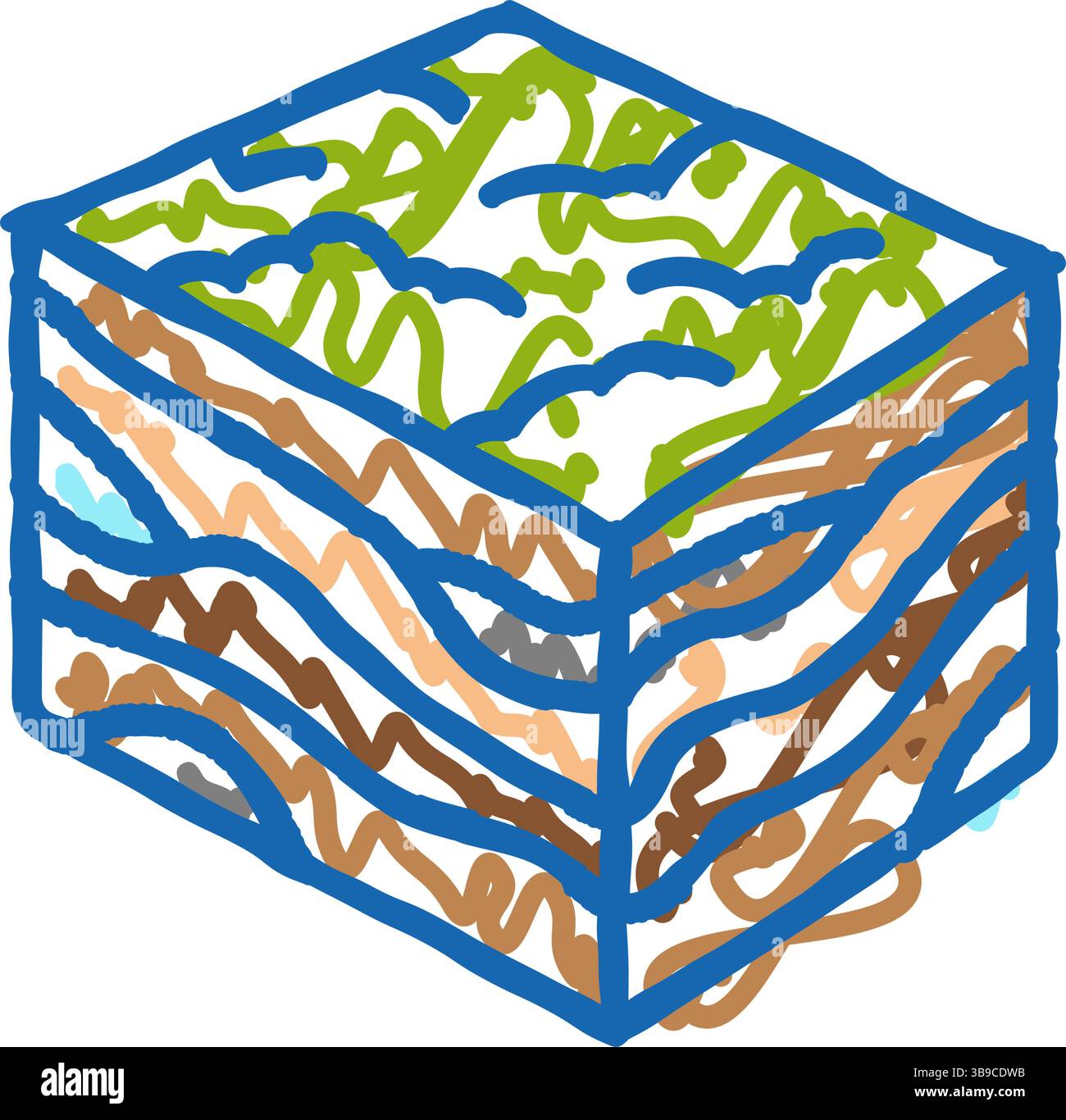 Exploration core drilling Stock Vector Images - Alamy