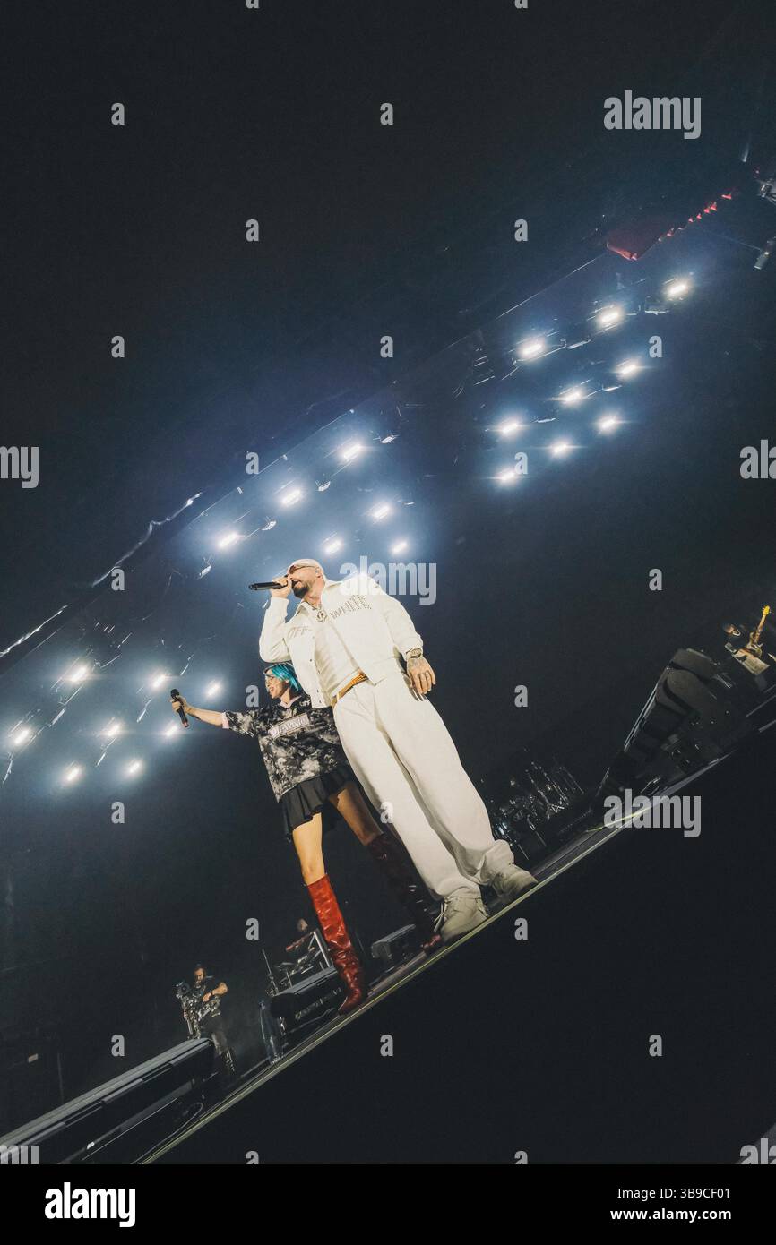 Napoli, Italy. 08th May, 2025. Gue, Cosimo Fini al Palapartenope Napoli ...