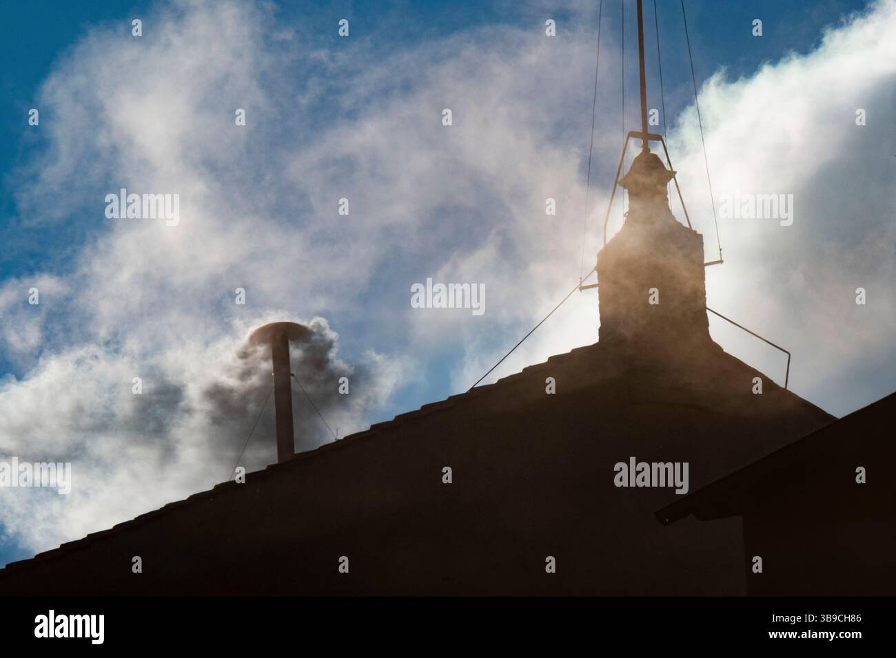 Italy, Rome, Vatican City, May 8, 2025 : Cardinal Robert Prevost has been elected Pope under the ...