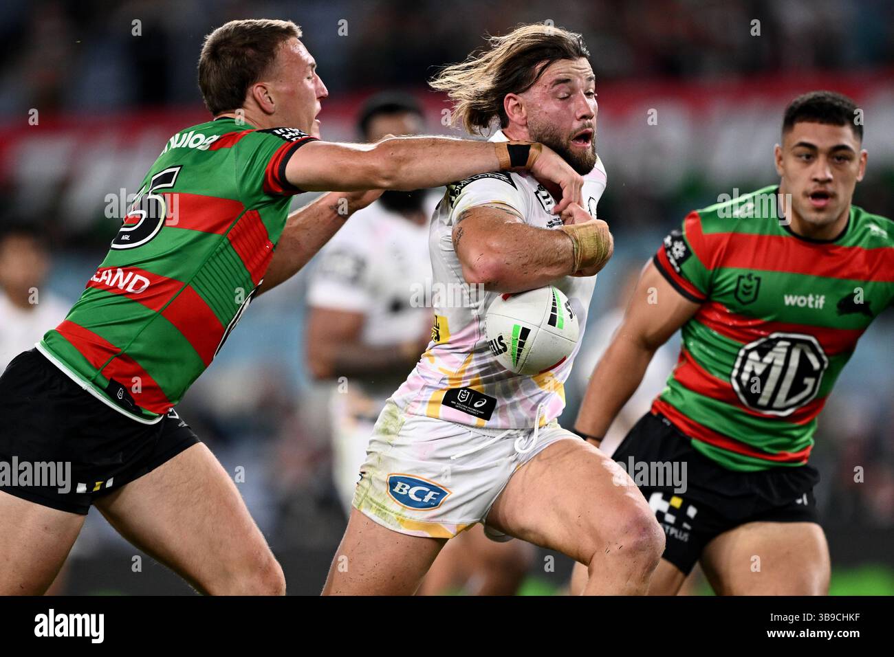 Sydney, Australia. 09th May, 2025. Patrick Carrigan of the Broncos has ...