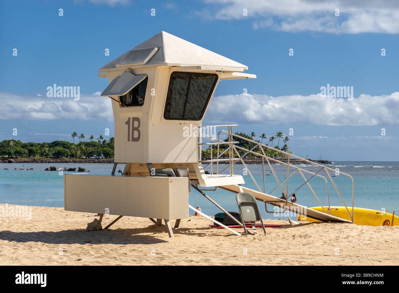 Lifeguard Tower On Ala Moana Beach In Honolulu Hawaii, Also Known As ...