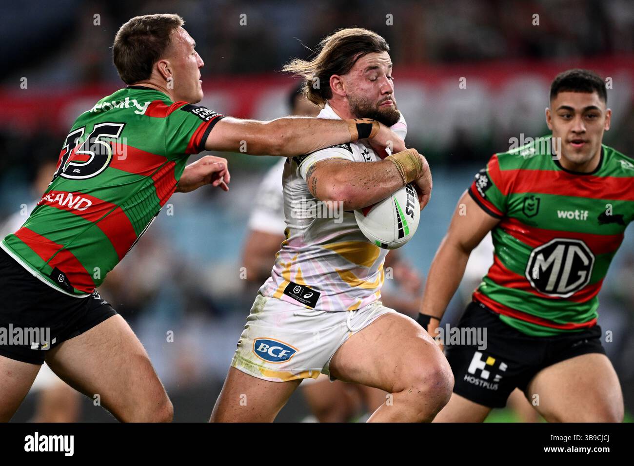 Sydney, Australia. 09th May, 2025. Patrick Carrigan of the Broncos has ...