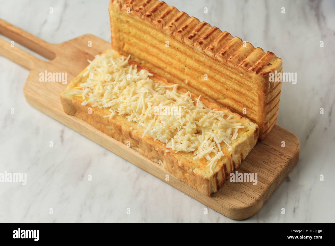 Roti Bakar Keju, Bandung Sandwich Bread Toast with Shredded Cheese ...