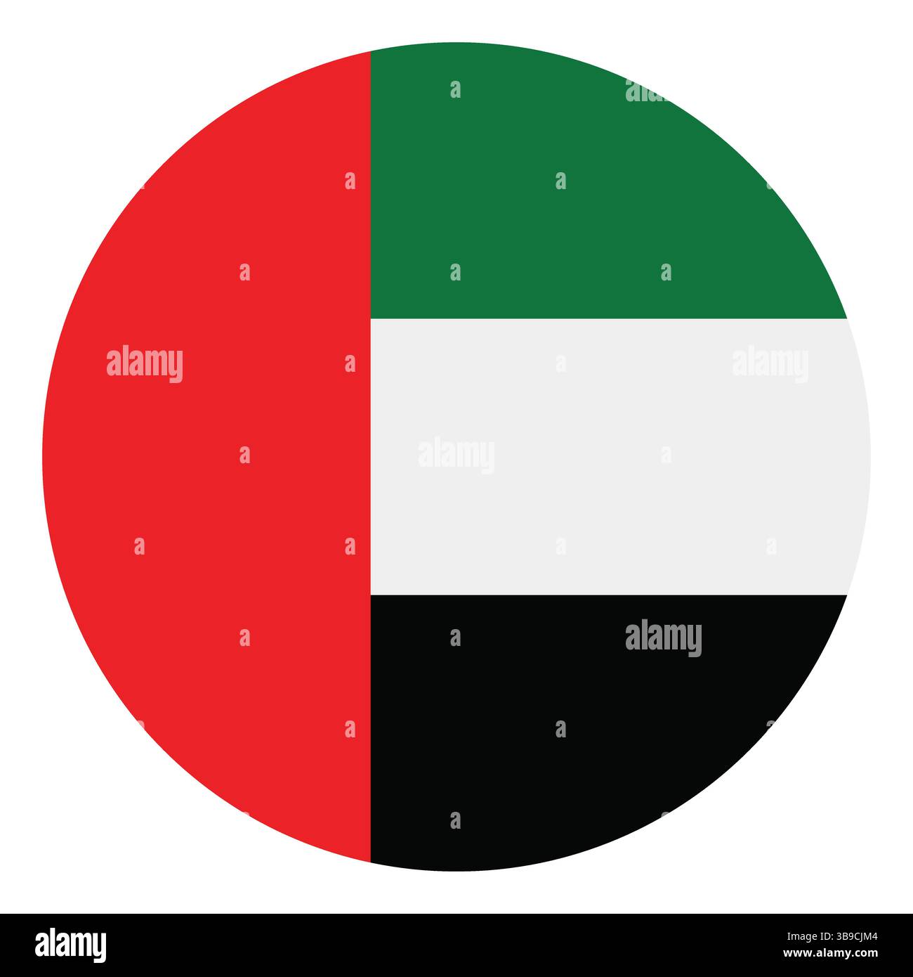 United Arab Emirates flag. Flag icon. Standard color. Circle icon flag ...