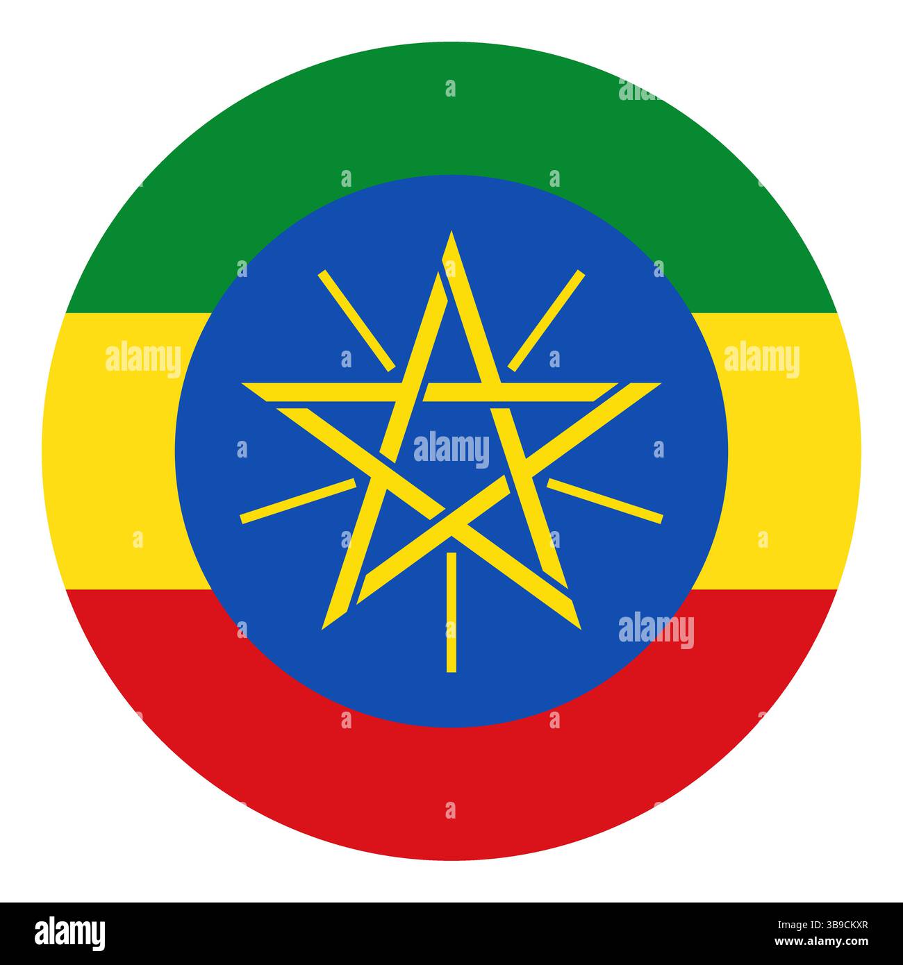 Ethiopia flag. Ethiopia circle flag logo icon computer vector ...