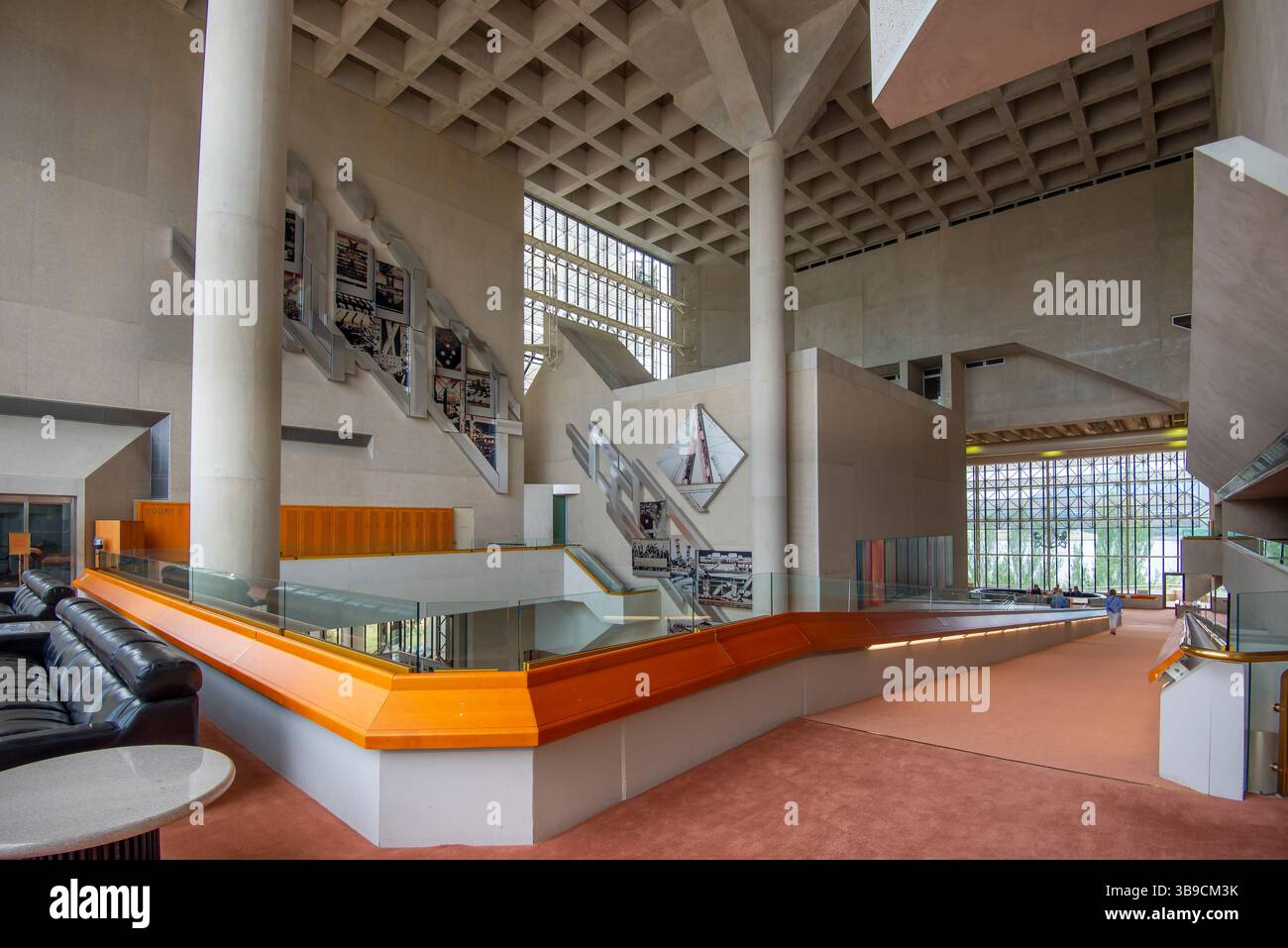 The 24m high ceilings in the public interior area of the 1980 completed ...
