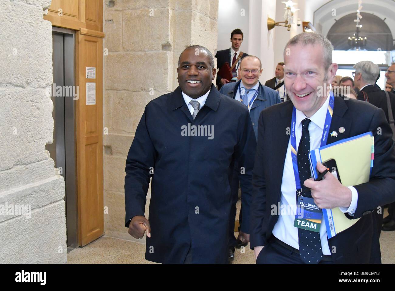Britain's Foreign Secretary David Lammy arrives at UA-EU foreign ...