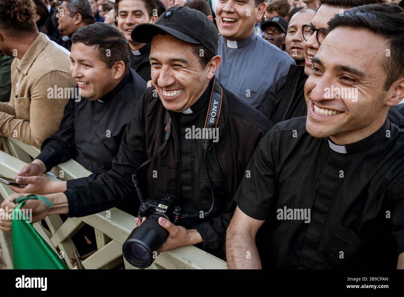 Vatican City, Vatican. 08th May, 2025. Priests seen celebrating the ...