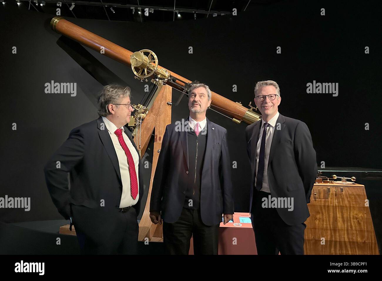 Regensburg, Germany. 09th May, 2025. Bavaria's Minister President Markus Söder (CSU, center ...