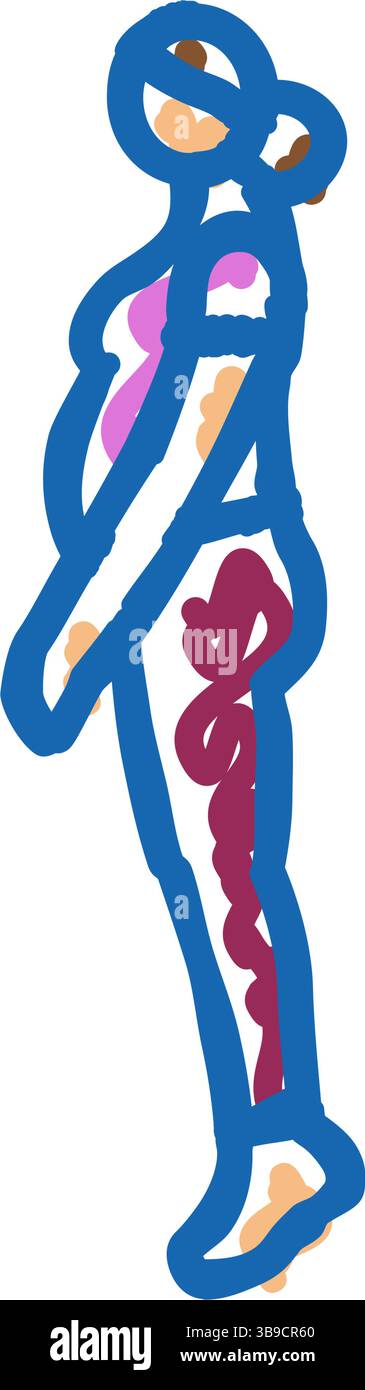 Relaxation standing breathing Cut Out Stock Images & Pictures - Alamy