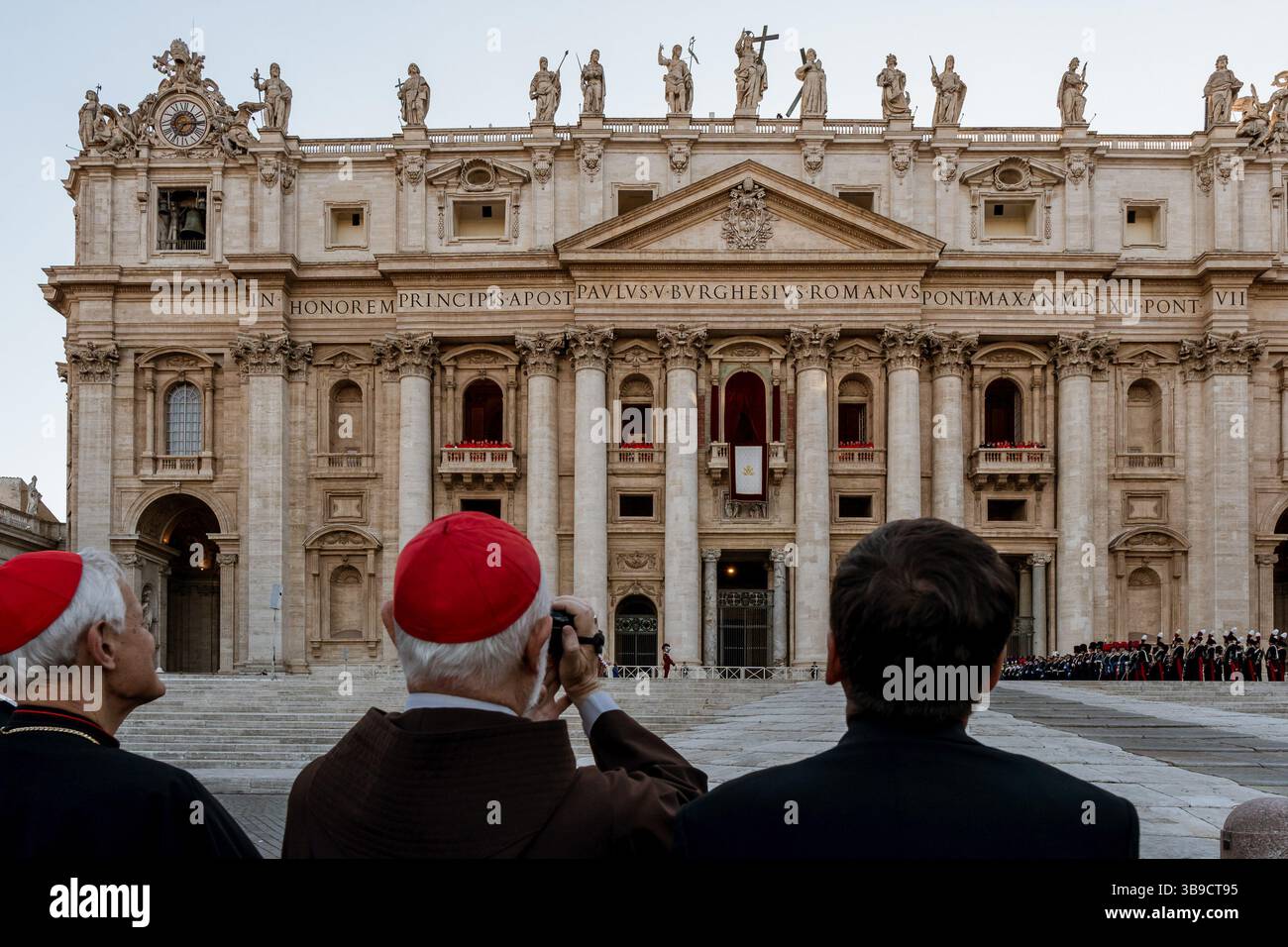 Vatican City, Vatican. 08th May, 2025. Priests seen at St. Peterís ...