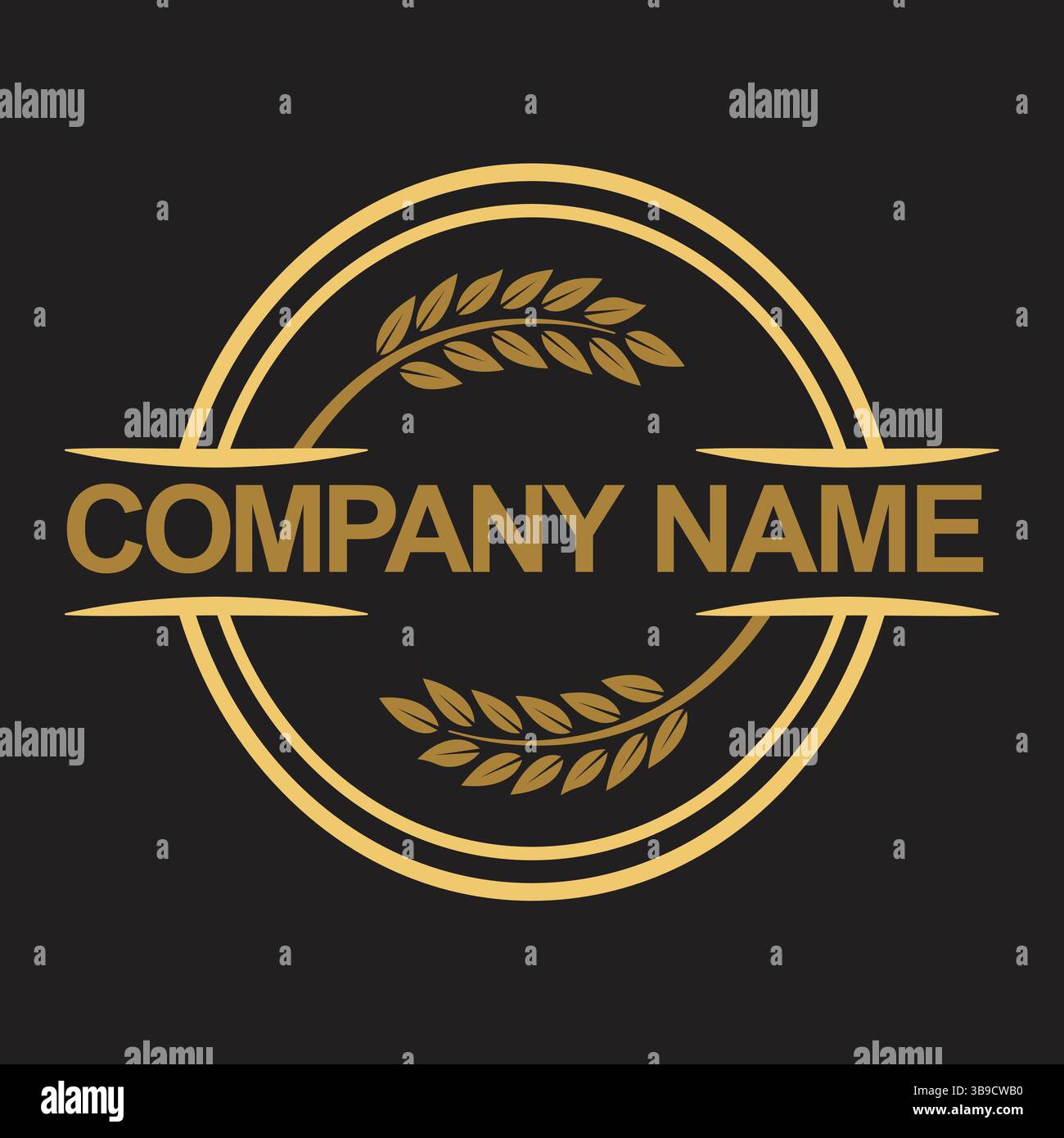 Circle and Grain Farming Company Logo Stock Vector Image & Art - Alamy