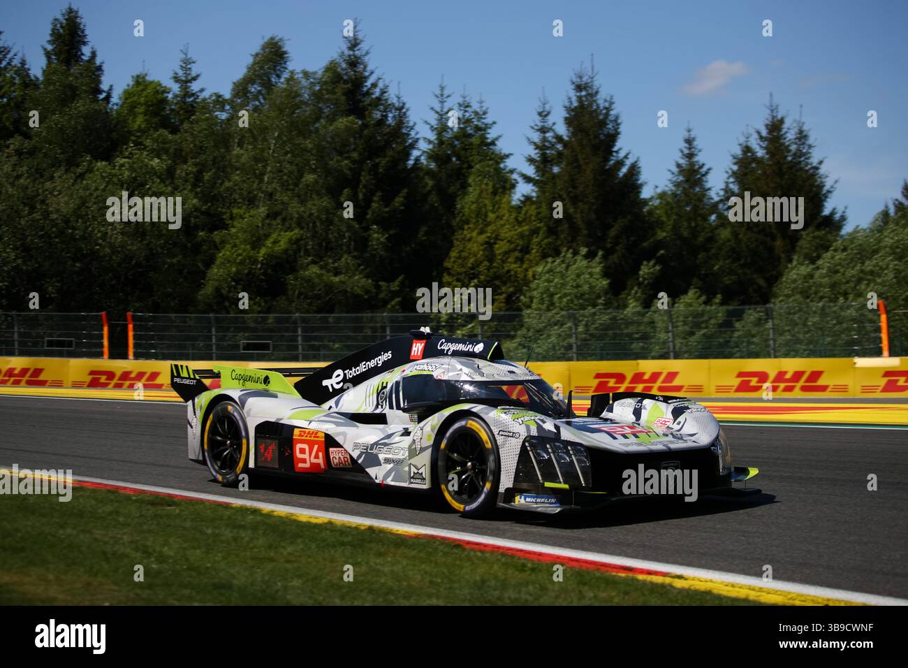 Spa Francorchamps, Belgium. 09th May, 2025. Loic DUVAL (FRA), Malthe JAKOBSEN (DEN), Stoffel ...