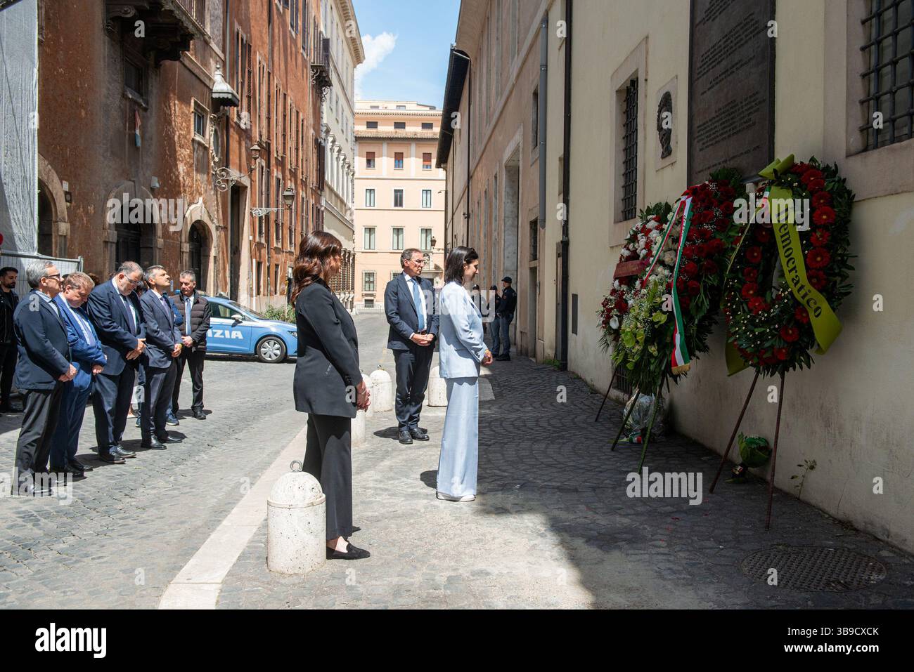 Roma, Italia. 09th May, 2025. Elly Schlein, Chiara Braga, Francesco ...