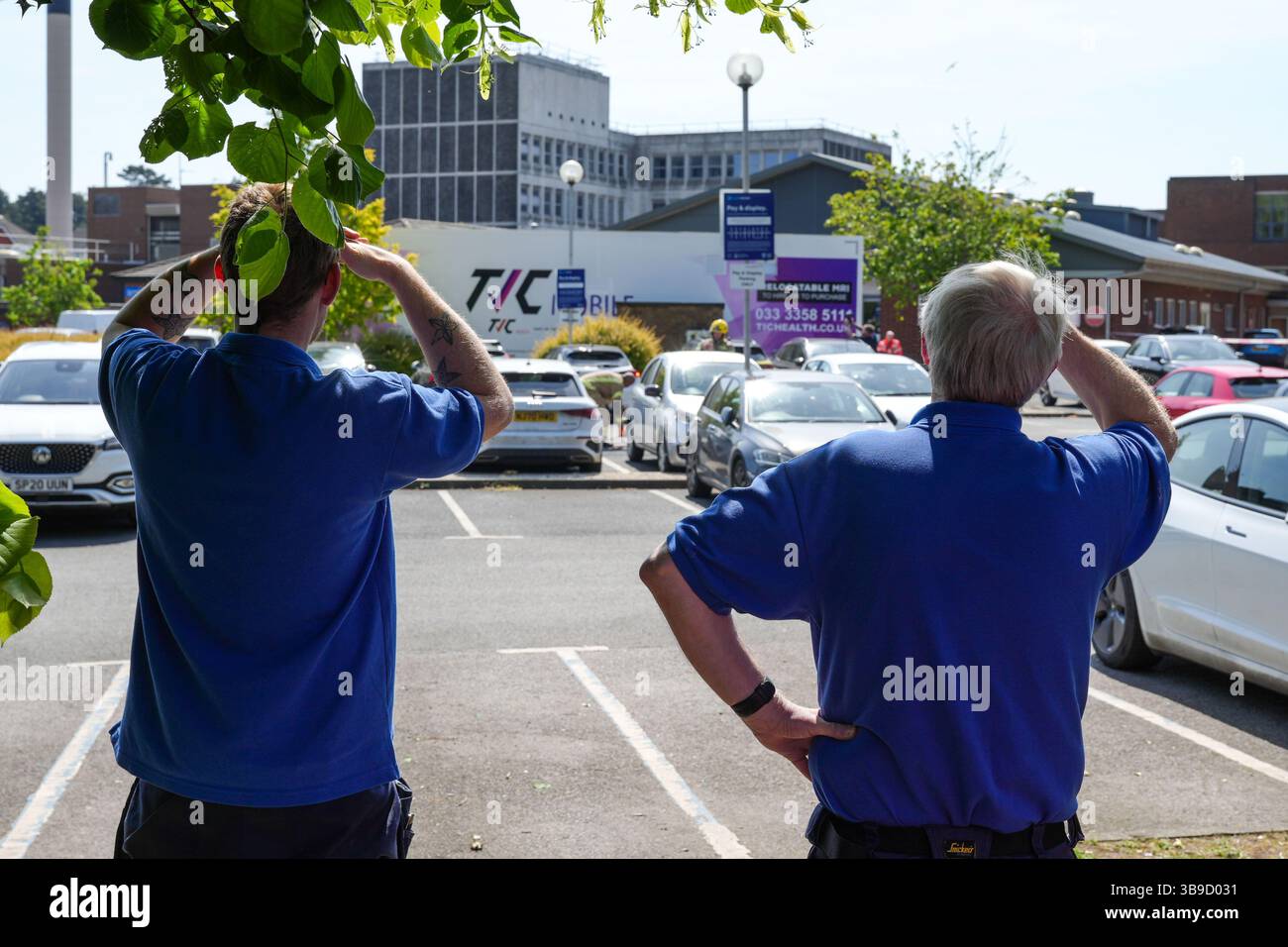 Kidderminster General Hospital, 9th May 2025. - Emergency services on ...