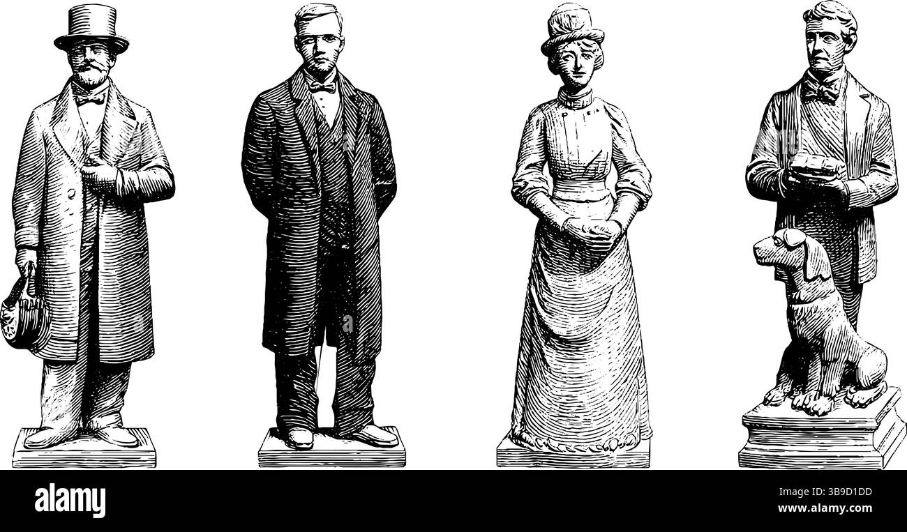 Porcelain characters Stock Vector Images - Alamy